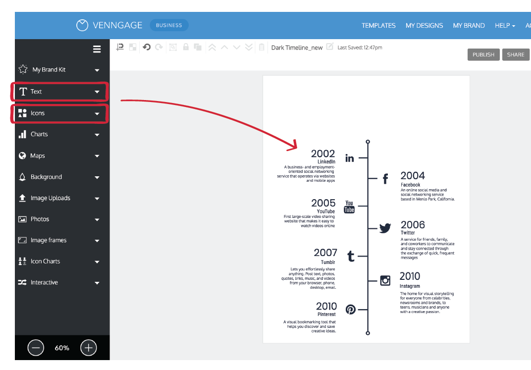How To Create A Timeline Infographic Venngage