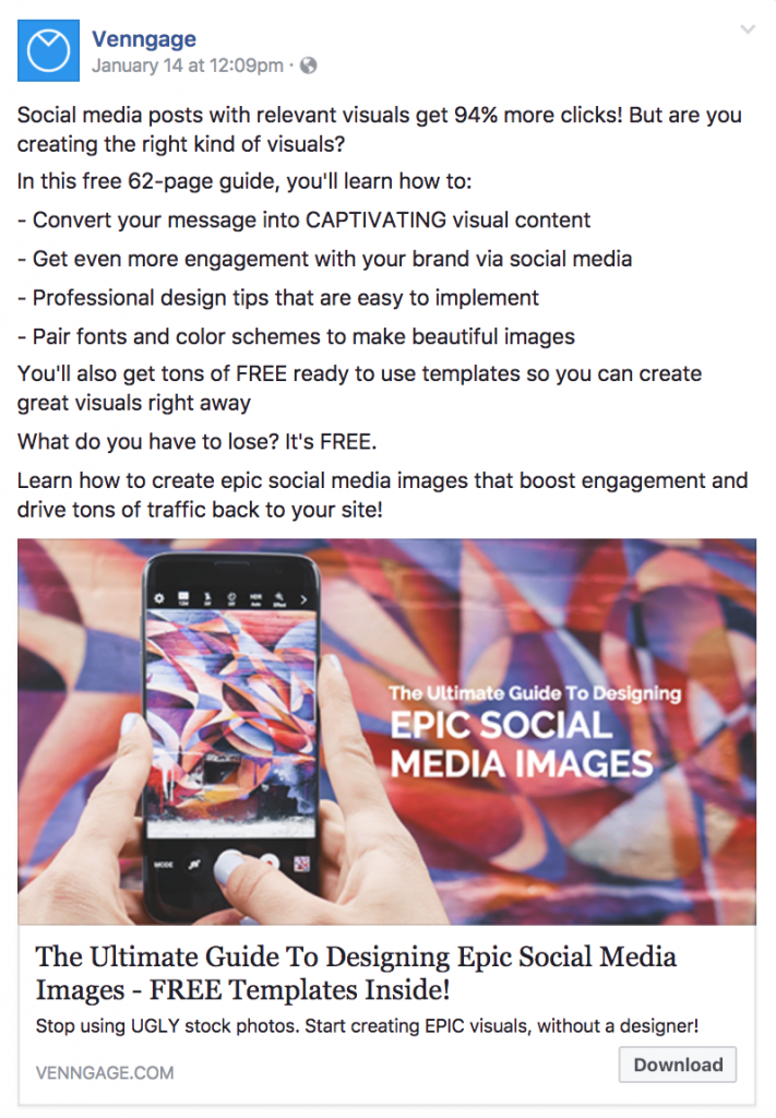 How to Design Facebook Images That Get More Clicks - Venngage