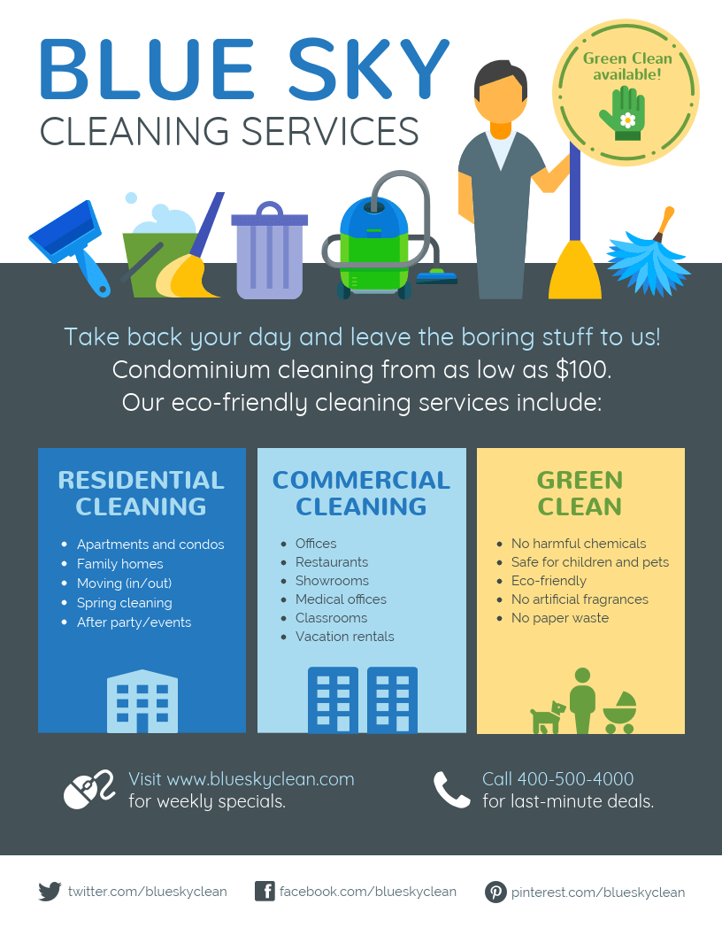 Top 6 Best Cleaning Business Flyers Ideas In 2023 Method