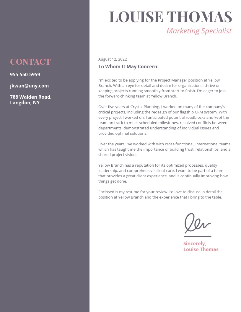 Creative Cover Letter Template Word Perfect Pictures Awesome