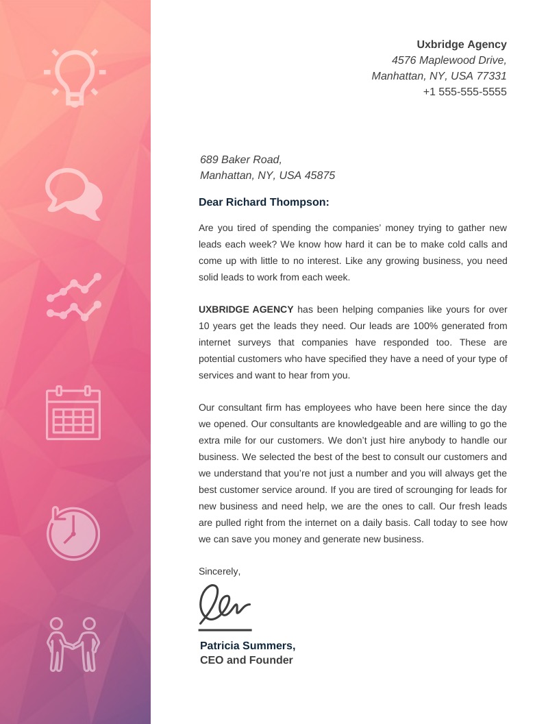 Create Company Letterhead Template The Best Professional Template