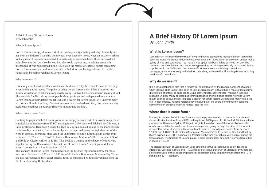 Example Of A Simple Report Format