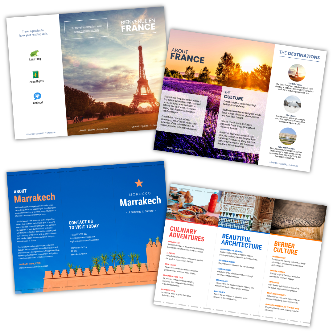 Travel Guide Brochure Template