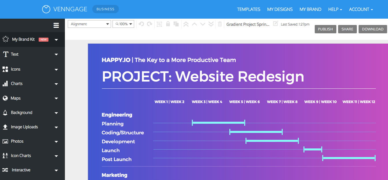 Project Management Plan Templates By Venngage