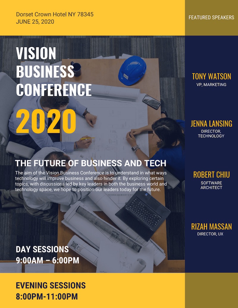 Contoh Desain Poster Seminar Gambaran