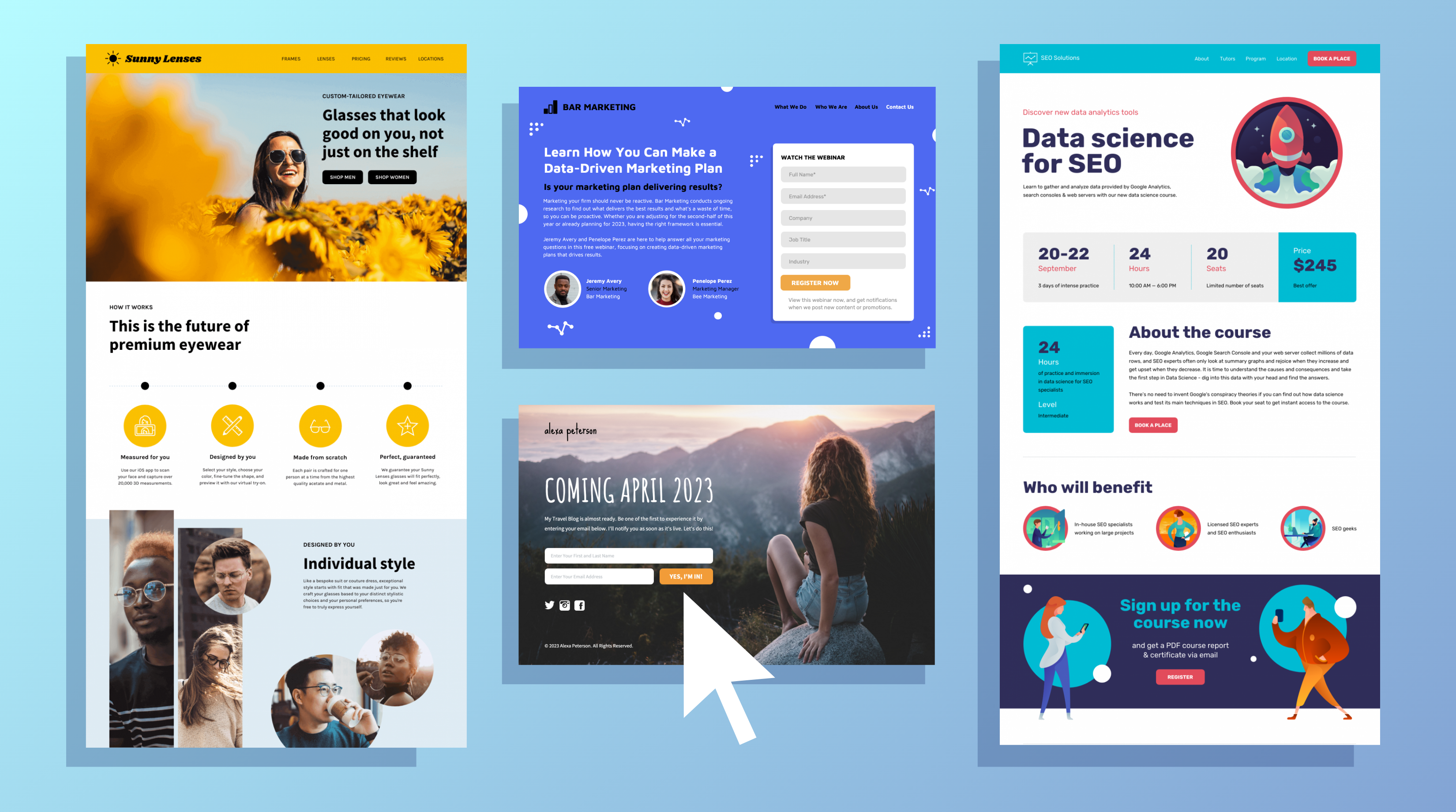 20 Landing Page Examples To Inspire Your Design Templates Venngage