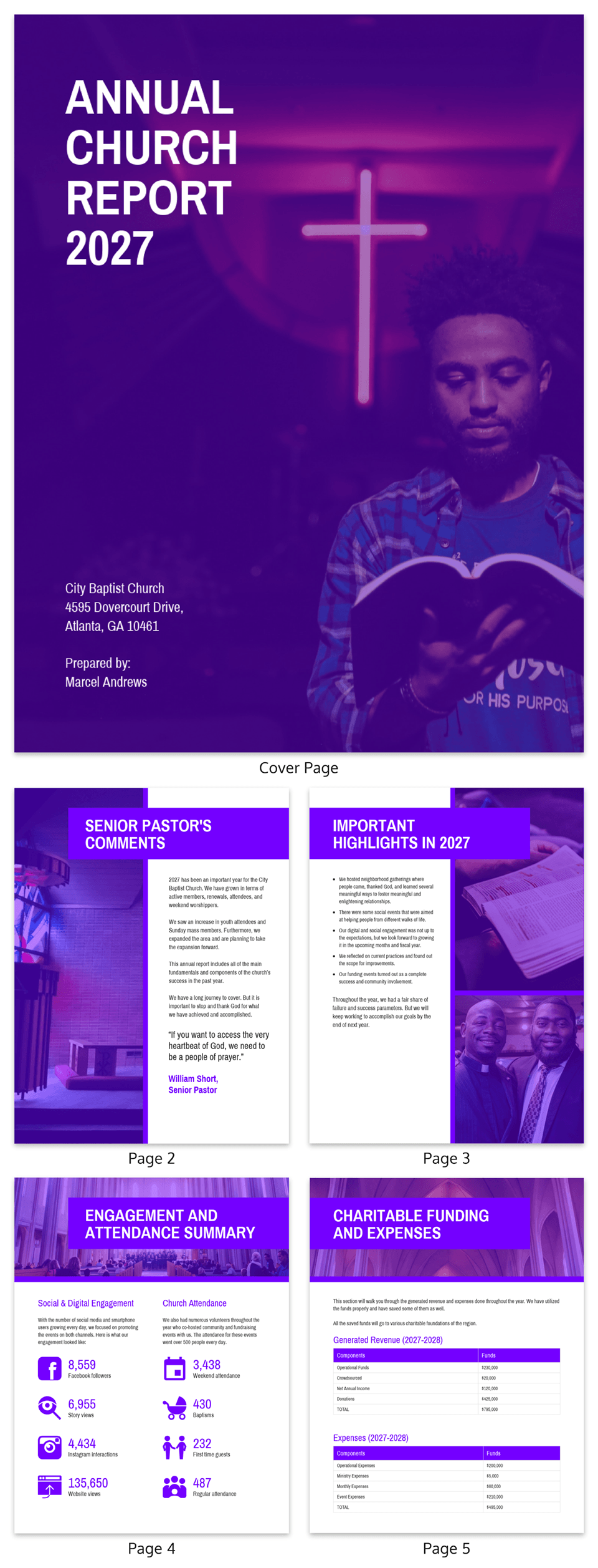 Church Annual Report Template For Your Needs
