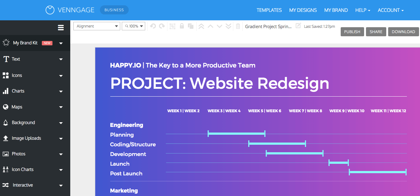 Project Management Plan Templates By Venngage