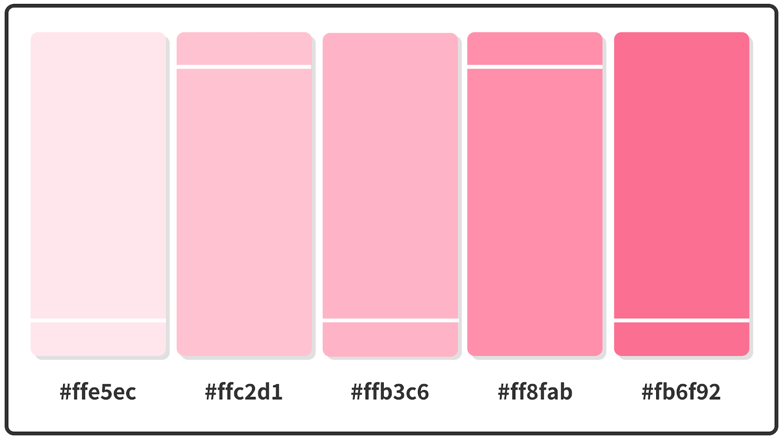 Pastel Pink Color Palette Hex Codes Cottage IMAGESEE