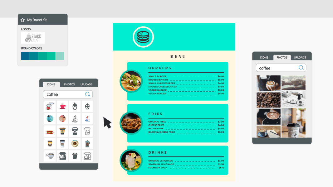 Make Appealing Menus Venngage Online Menu Maker
