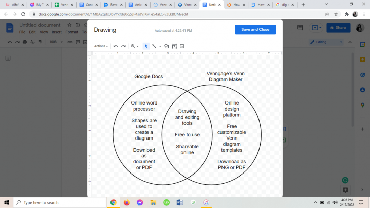 How to Make a Venn Diagram in Google Docs - Venngage