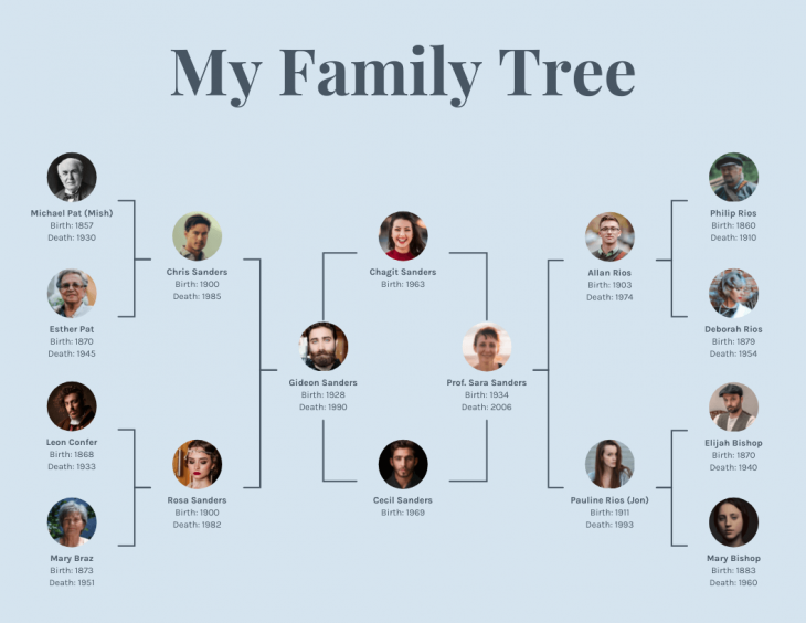 How to Make a Family Tree Diagram (+ Examples) - Venngage