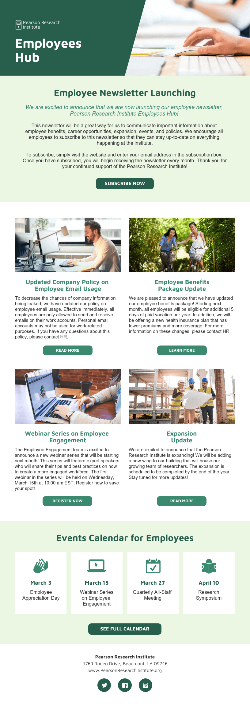 Business Newsletter Templates