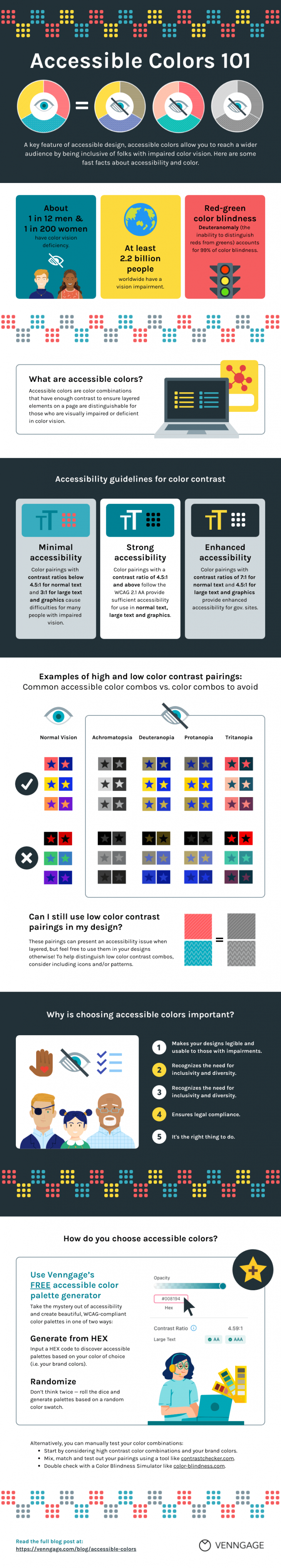Guide to Accessible Colors Palettes [Templates Included]