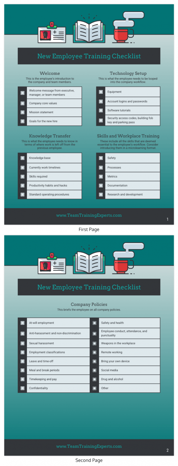 12+ (Non-Boring) Training Checklist Templates - Venngage