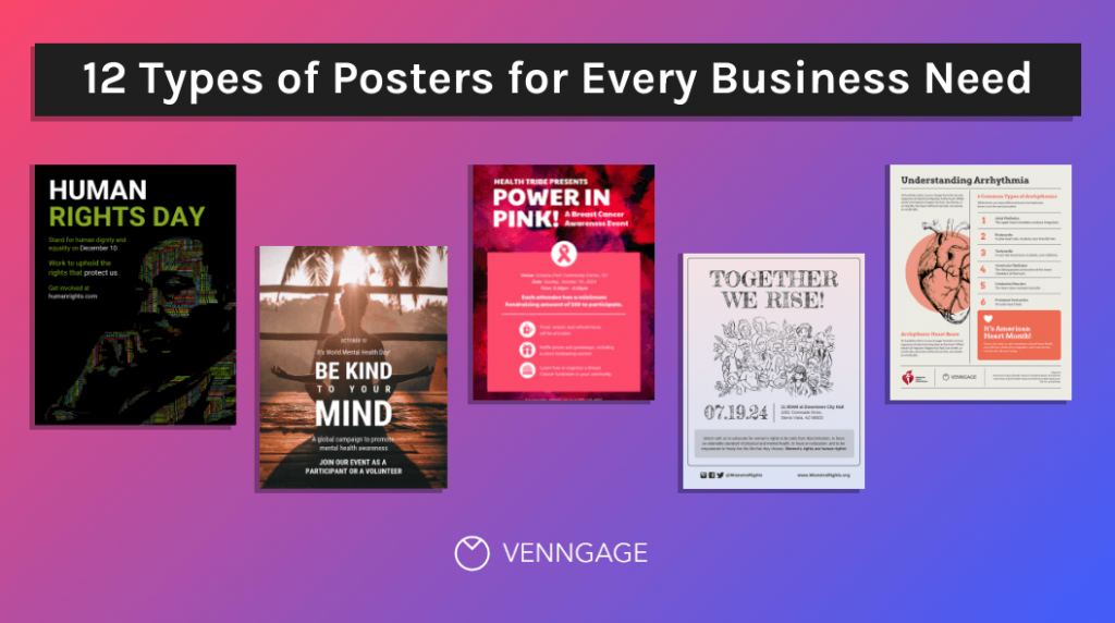 12 Types Of Posters For Businesses Templates Included Venngage