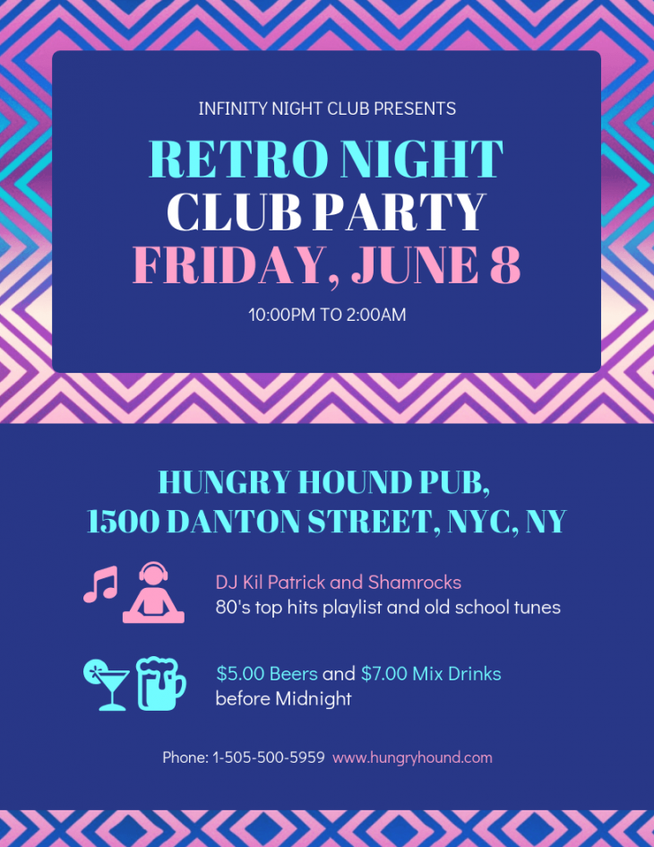 20+ Customizable Club Flyers & Templates Made For Nightlife - Venngage
