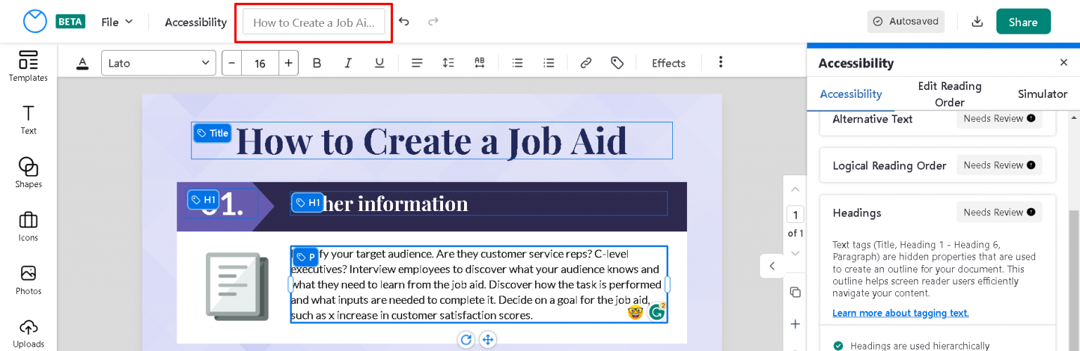 How To Create An Accessible Document in 9 Steps - Venngage