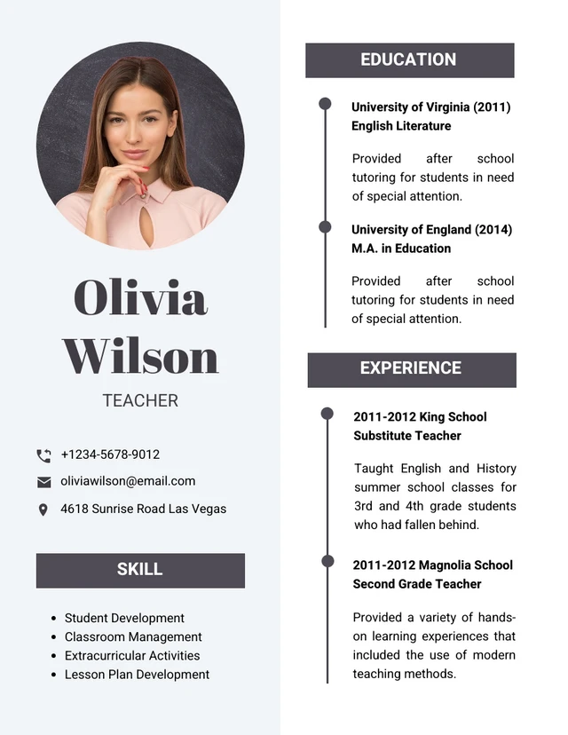 15 Simple Resume Examples For Job Search Success Venngage 15 Simple Resume Examples For Job Search Success Venngage