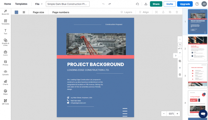 How to Write a Construction Proposal - Venngage