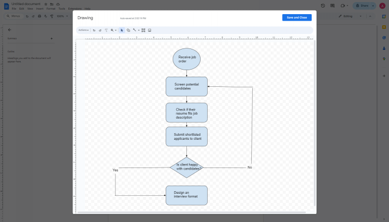 How to Make a Flowchart in Google Docs (2025) - Venngage