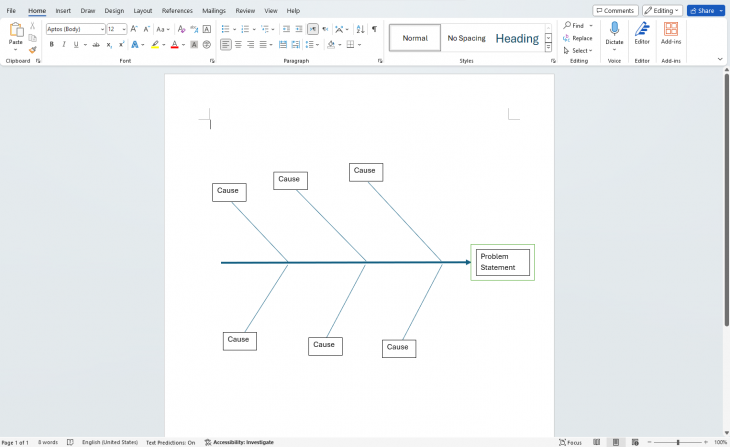 How to Make a Fishbone Diagram in Word (2025) - Venngage