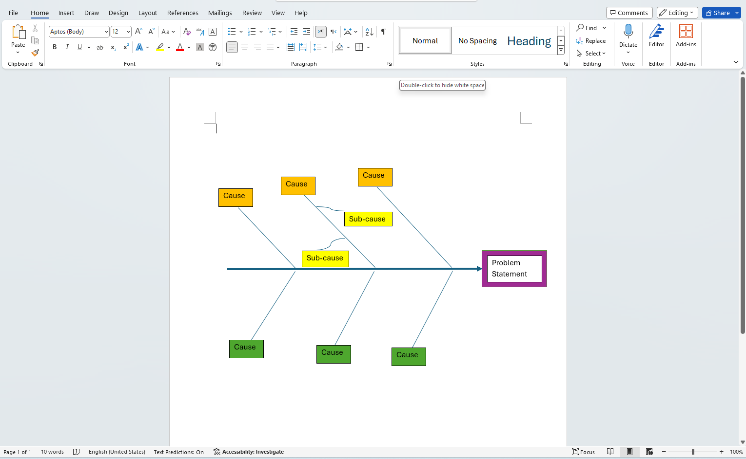 How to Make a Fishbone Diagram in Word (2025) - Venngage