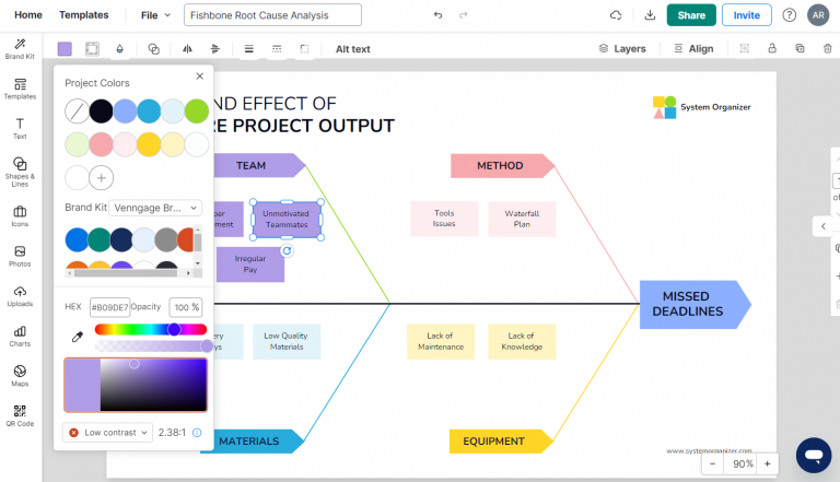 How to Make a Fishbone Diagram in Word (2025) - Venngage