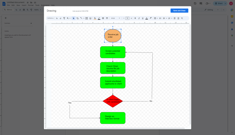 How to Make a Flowchart in Google Docs (2025) - Venngage
