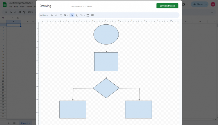 How to Make a Flowchart in Google Sheets (2025) - Venngage