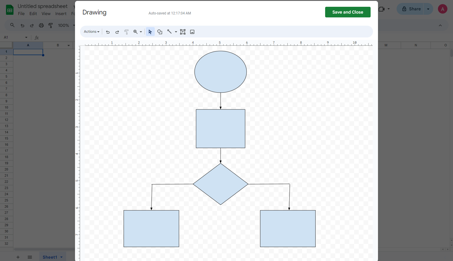How to Make a Flowchart in Google Sheets (2025) - Venngage