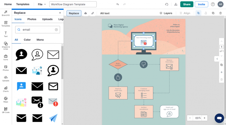 How to Make a Flowchart in Google Slides (2024) - Venngage