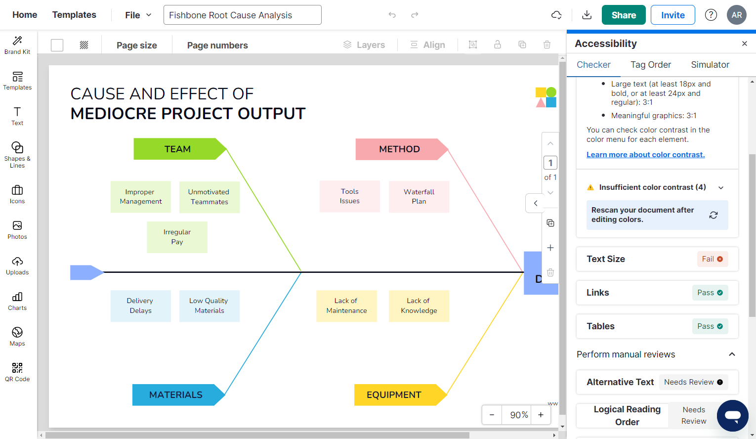 How to Make a Fishbone Diagram in Word (2025) - Venngage