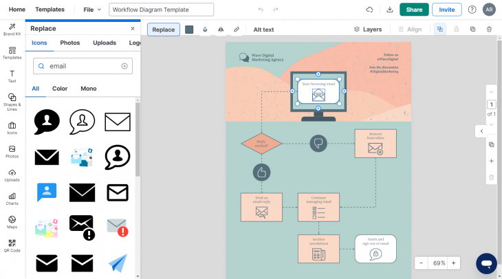 How to Make a Flowchart in Google Slides (2024) - Venngage