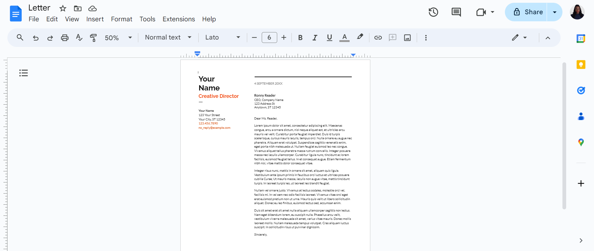 How to Make a Letterhead in Google Docs - Venngage