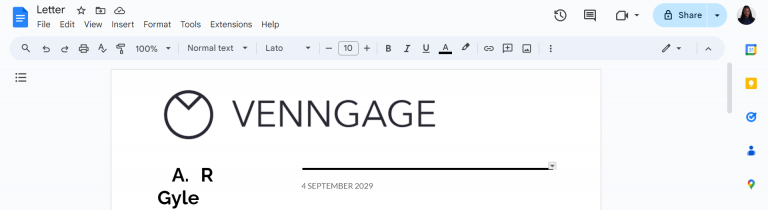 How to Make a Letterhead in Google Docs - Venngage