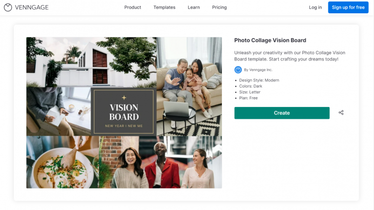 Vision Board Ideas for Adults, Students & For Manifestation - Venngage