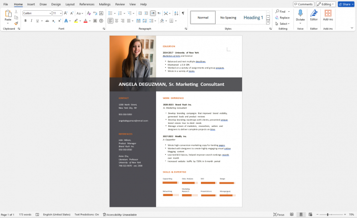 How to Make a Resume in Microsoft Word - Venngage