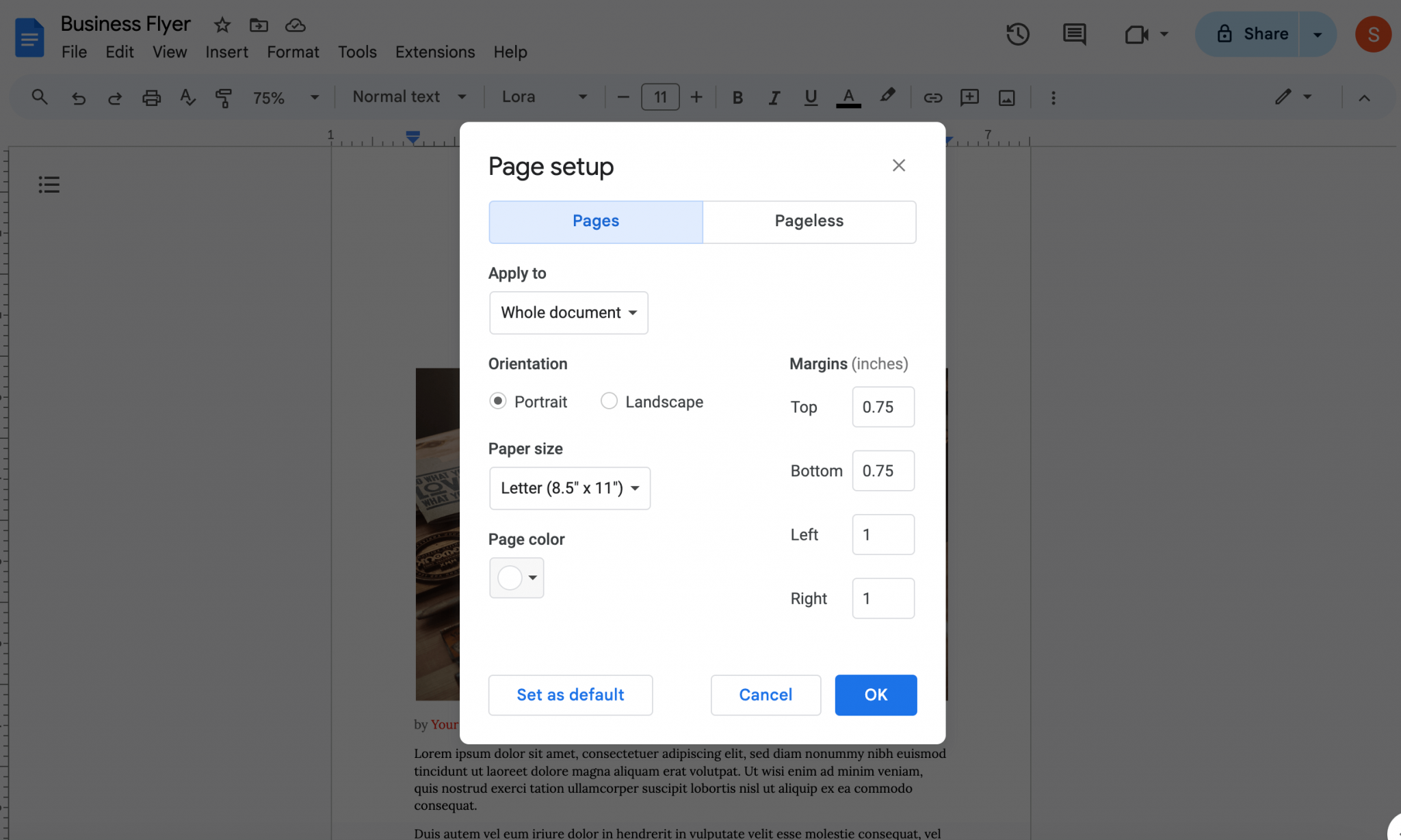 How to Make a Flyer on Google Docs