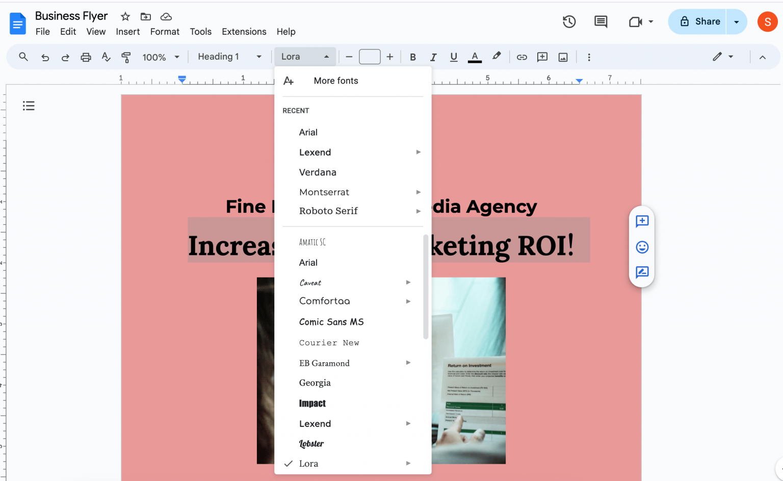 How to Make a Flyer on Google Docs