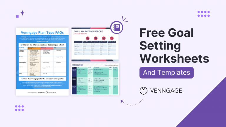 Goal Setting Worksheets & Templates - Venngage