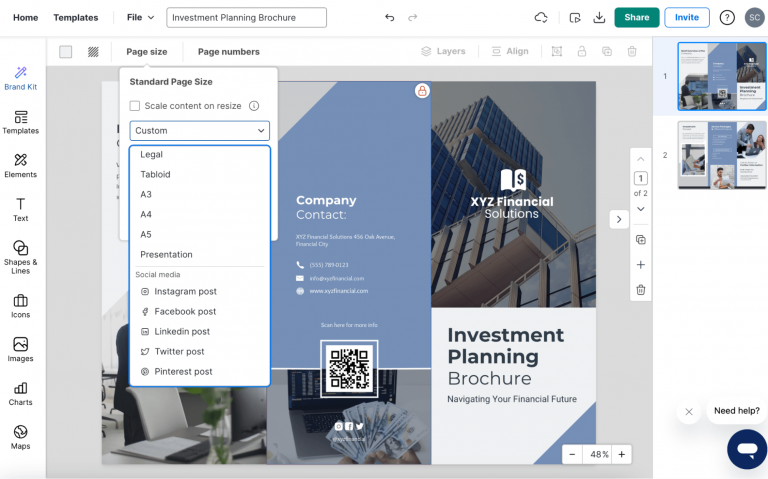 A Guide to Choosing the Right Brochure Size with Examples