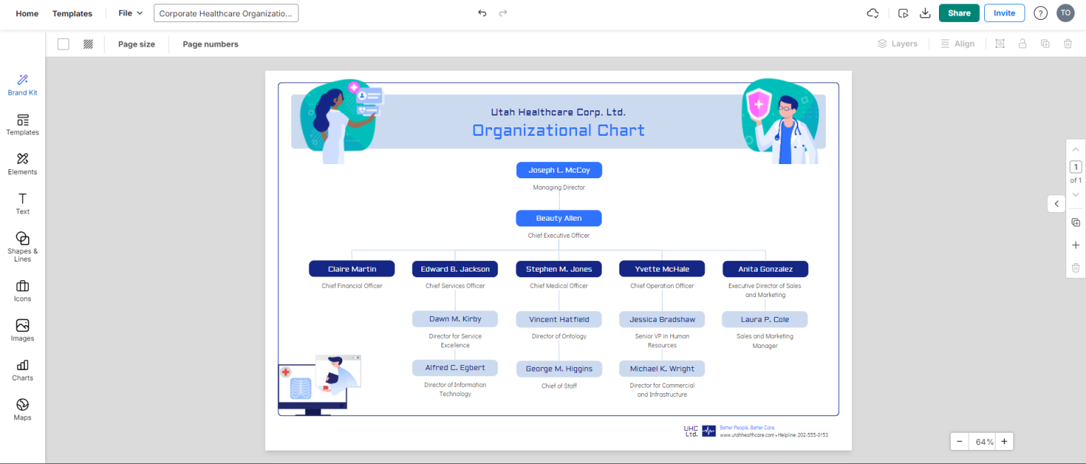 How to Create an Organizational Chart in Google Slides (2025) - Venngage