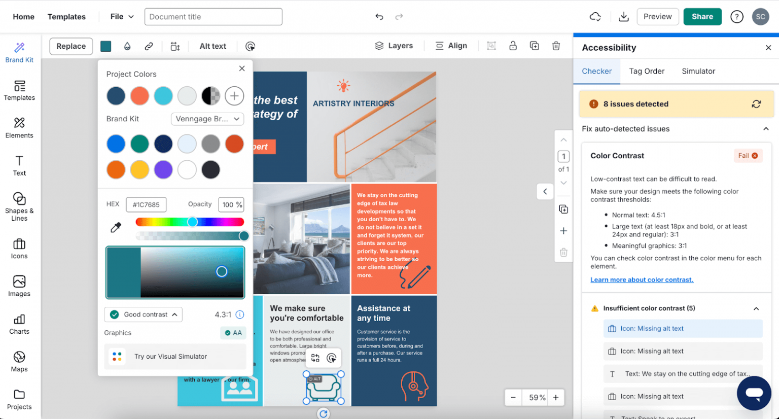 Step-by-Step Guide on Creating Accessible Flyers using Venngage