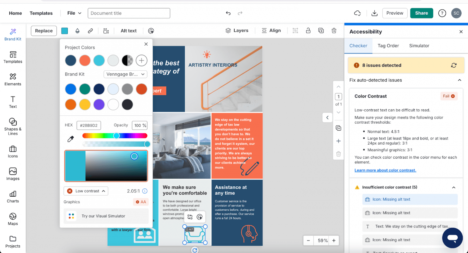 Step-by-Step Guide on Creating Accessible Flyers using Venngage
