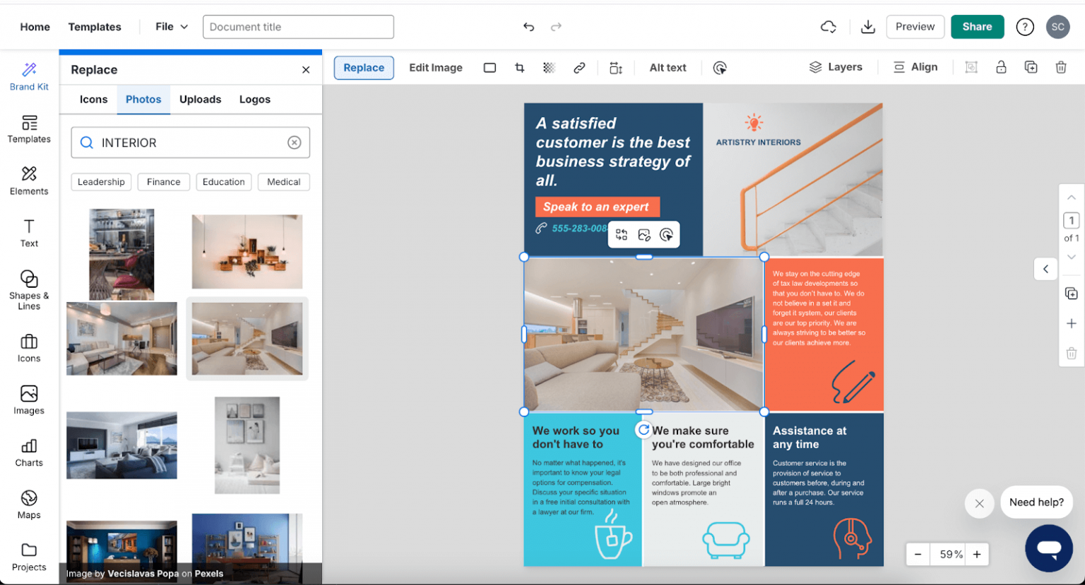 Step-by-Step Guide on Creating Accessible Flyers using Venngage