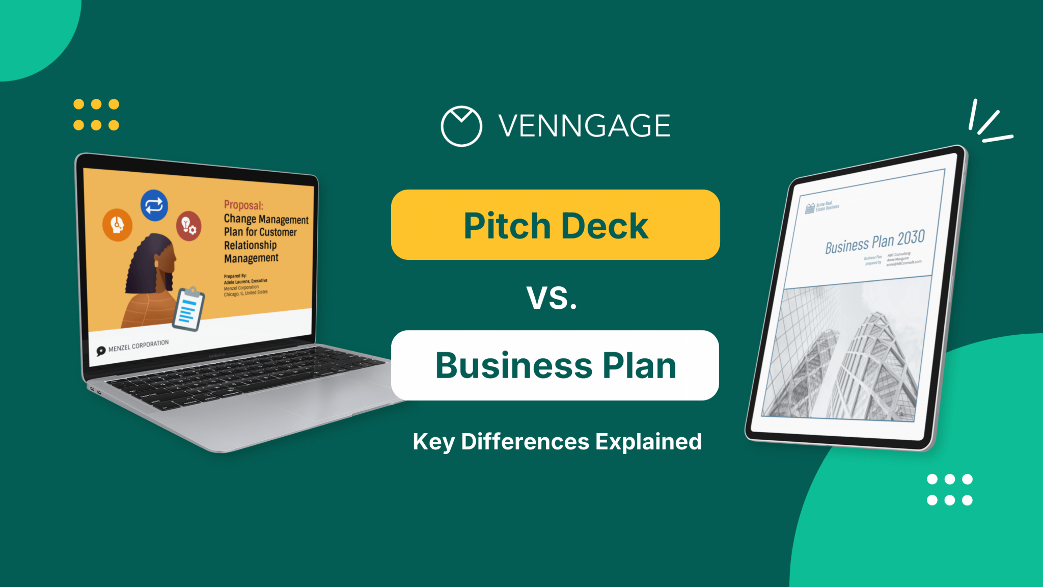 Pitch Deck vs Business Plan: Key Differences Explained - Venngage