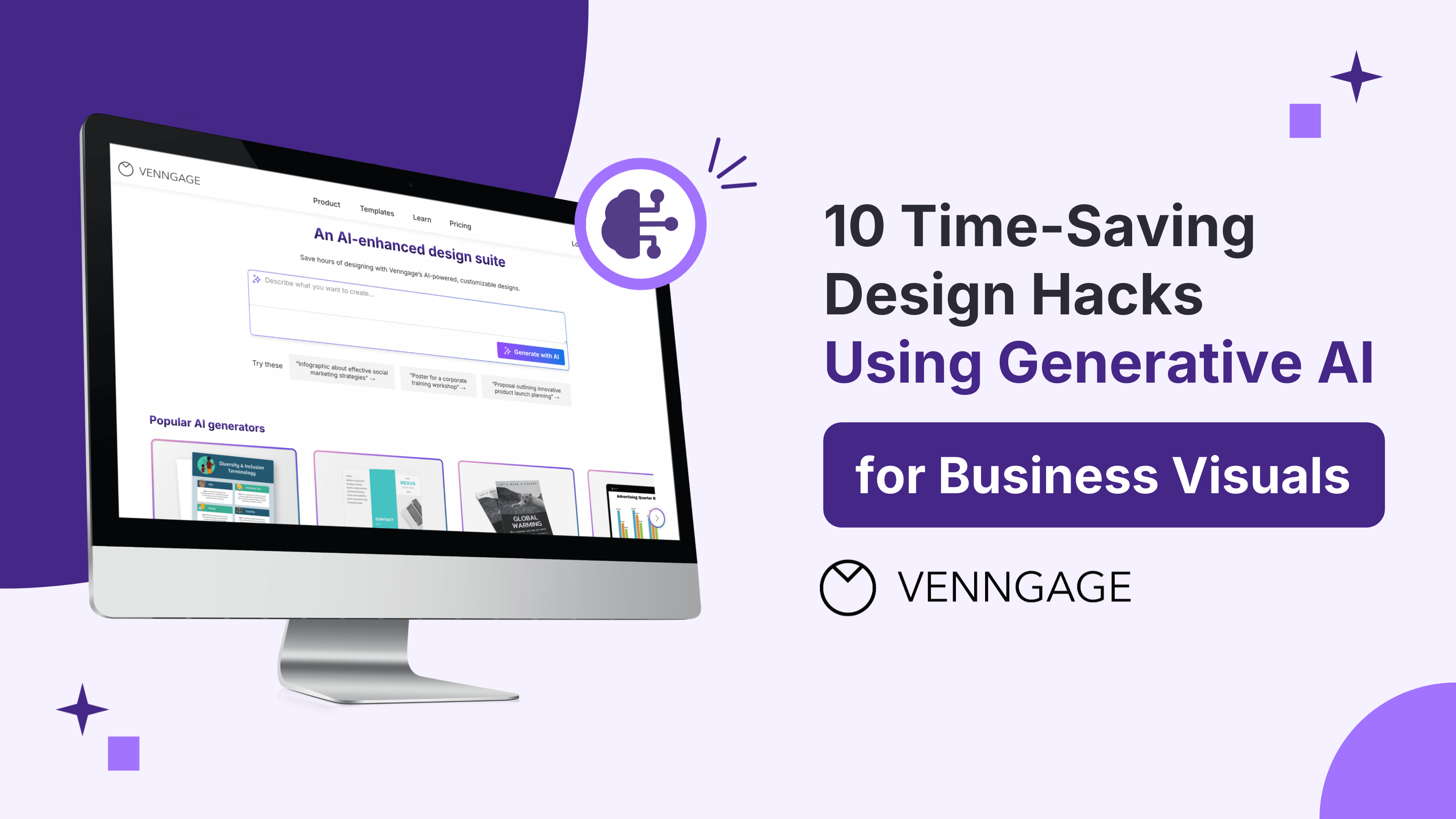 10 Time-Saving Design Hacks Using Generative AI for Business Visuals