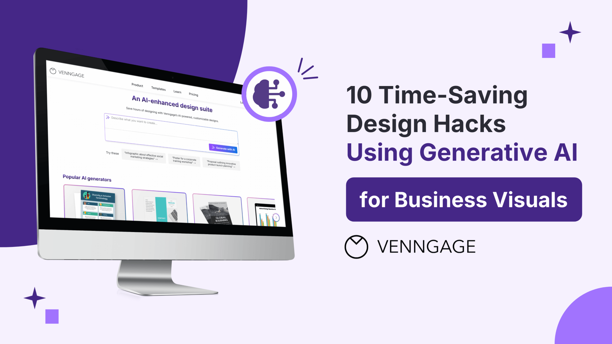 10 Time-Saving Design Hacks Using Generative AI for Business Visuals