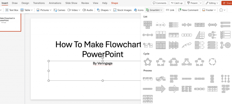 How to Make a Flowchart in Microsoft PowerPoint (3 Methods) - Venngage